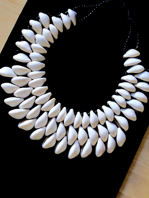 African Jewelry Cowrie Shell Tribal Choker Necklace